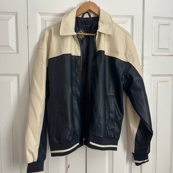 Jackets & Coats | Mens Black And Cream Jacket | Poshmark